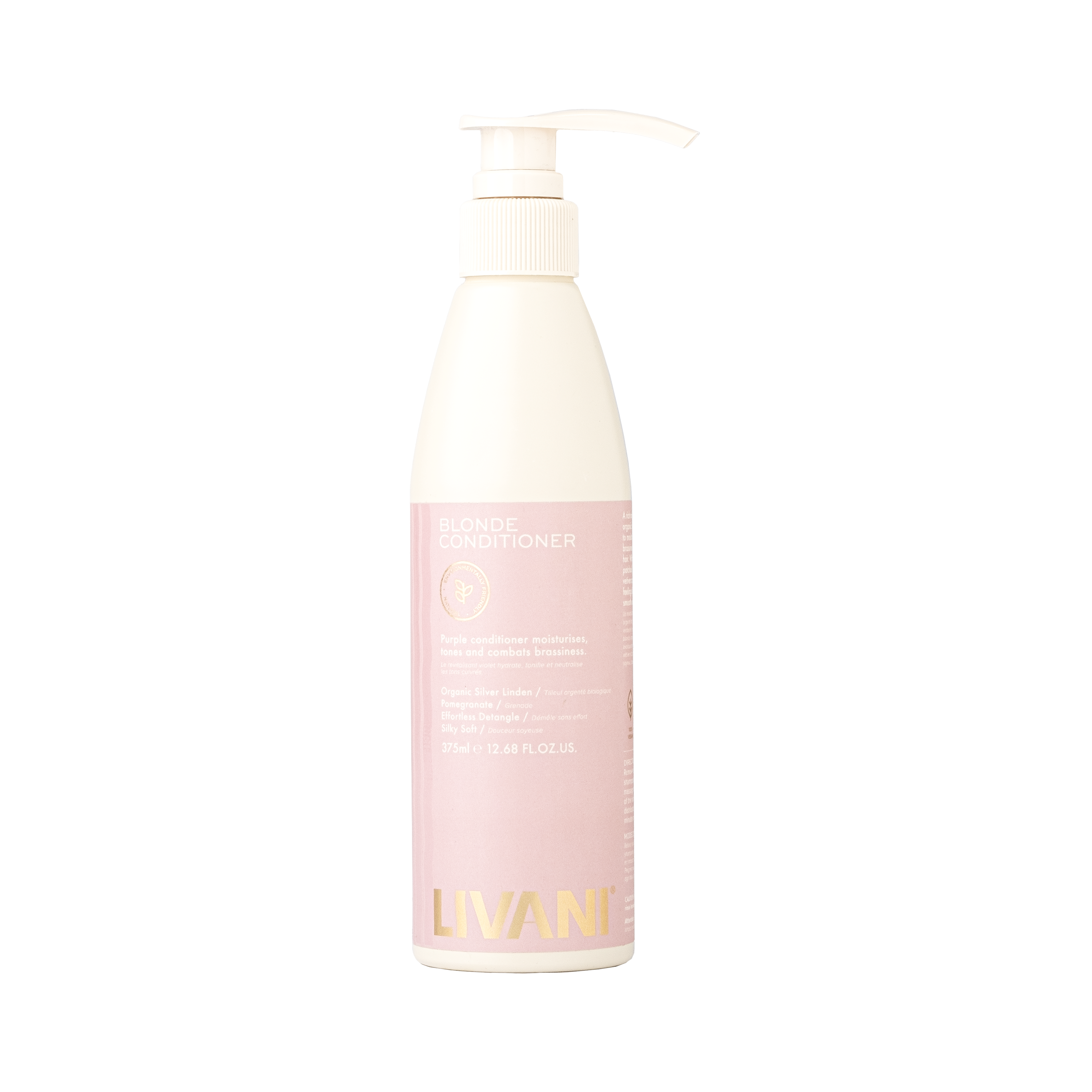 Blonde Conditioner (100% Vegan) 375ml - Tones Brass + Hydrates // LIVANI