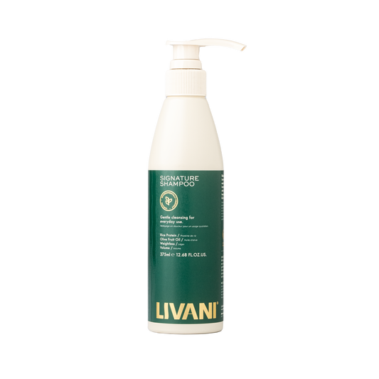 Signature Shampoo (100% Vegan) 375ml - Daily Wash // LIVANI